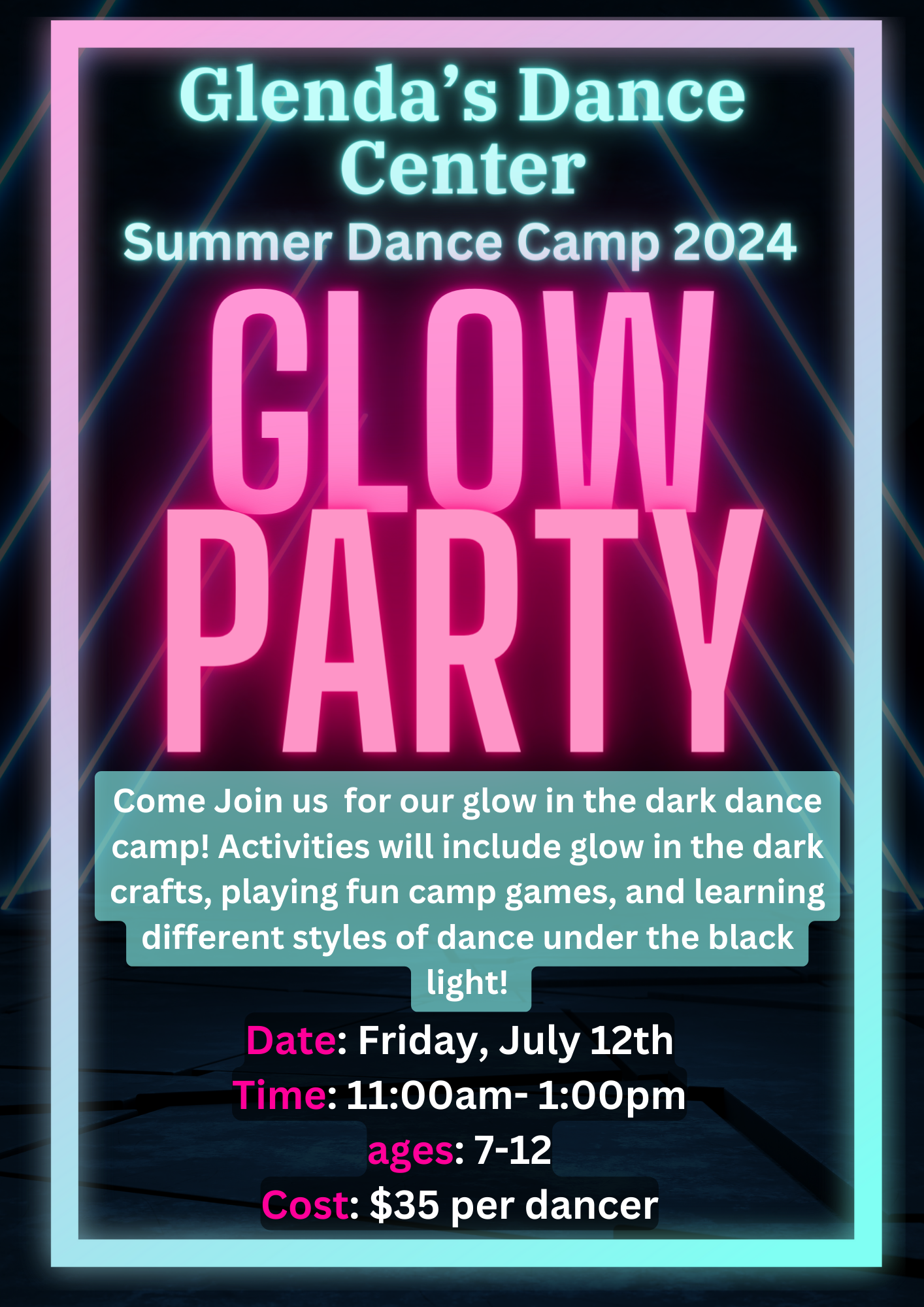 Glenda's Dance Center ~ Dance Camp
